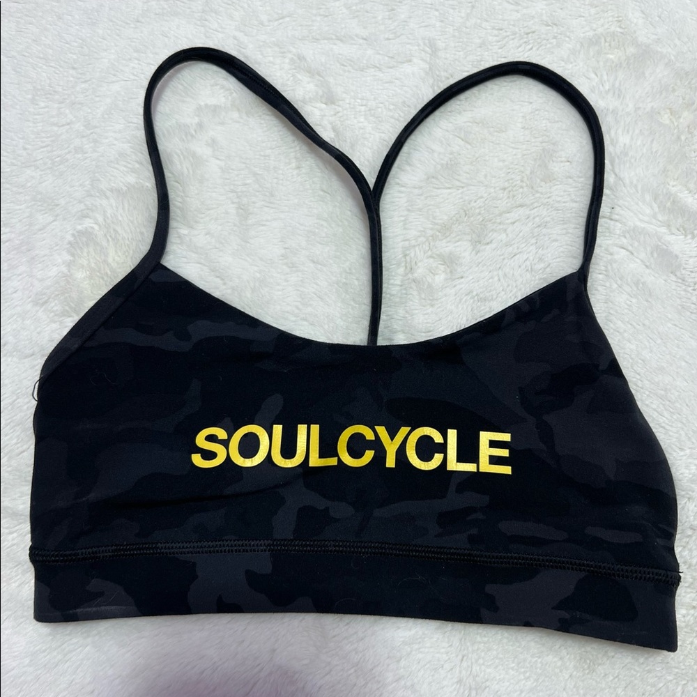 Black Camo Lululemon Soul Cycle Bra - Gem